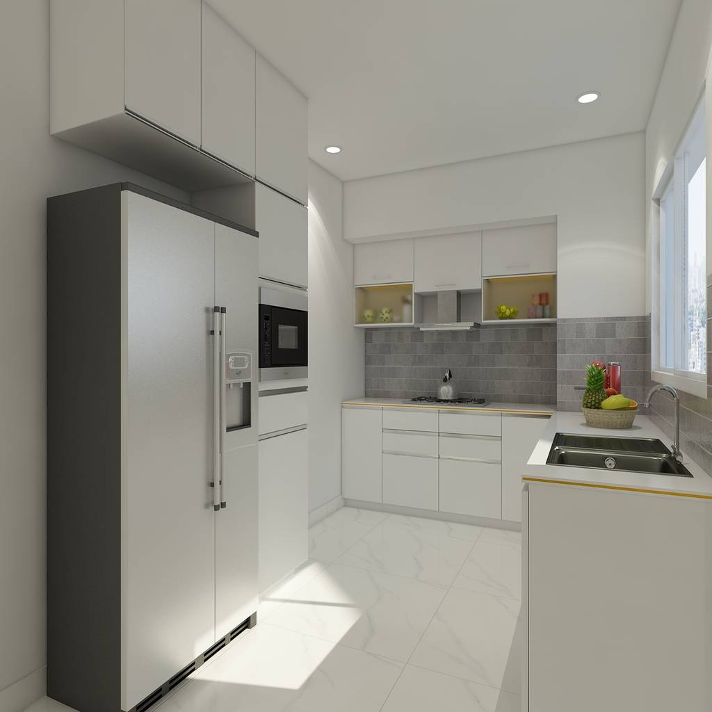 Modular kitchen in white | homify