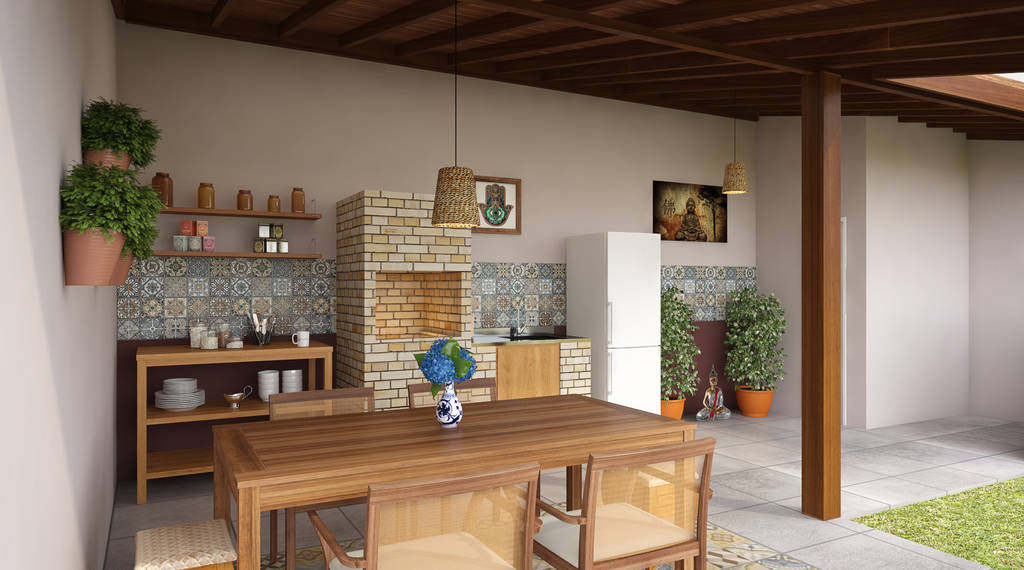 Projeto de varanda rústica e super zen easydeco decoração online ...