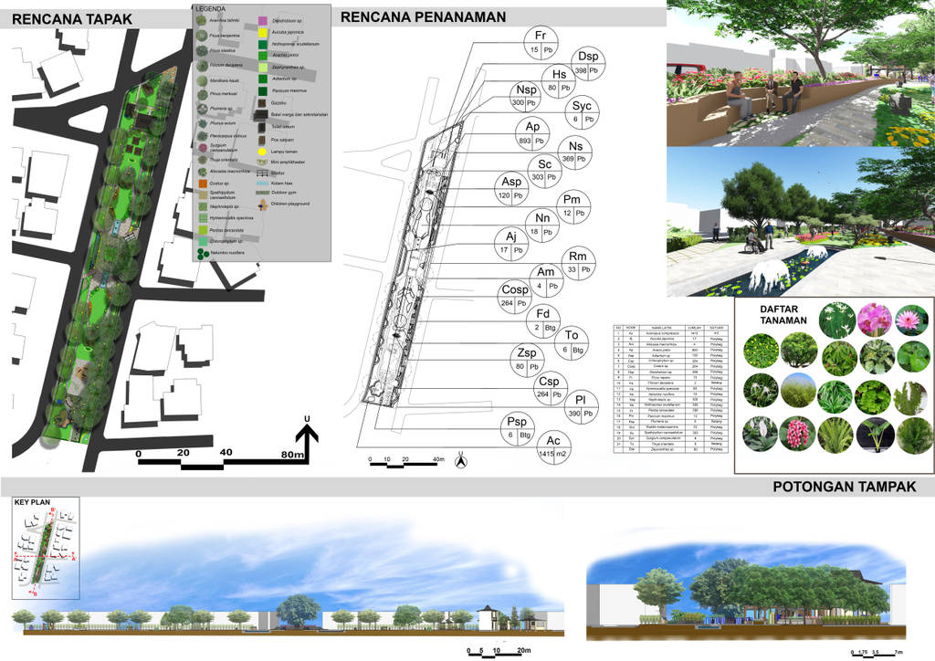 Desain taman lingkungan perum villa cinere mas, 1mm studio | landscape ...