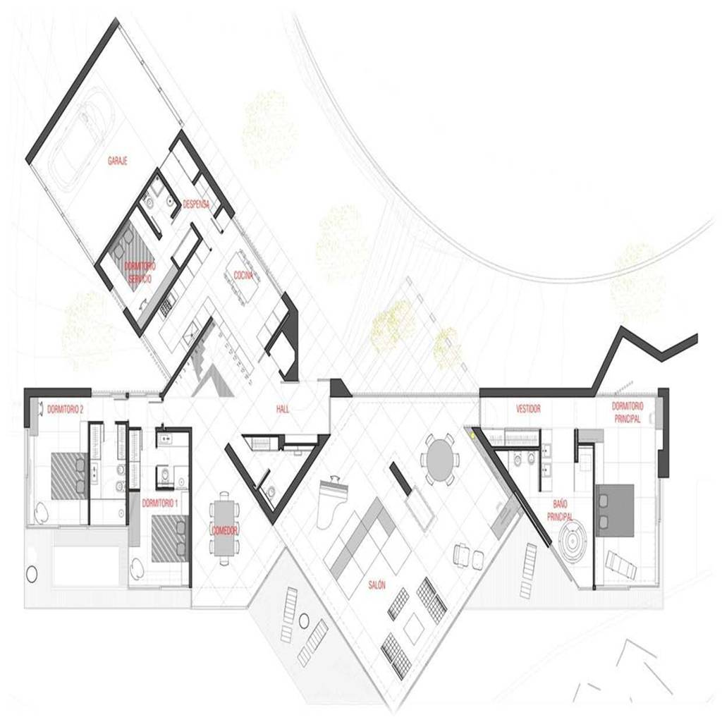 Layout – planta distribución baja | homify
