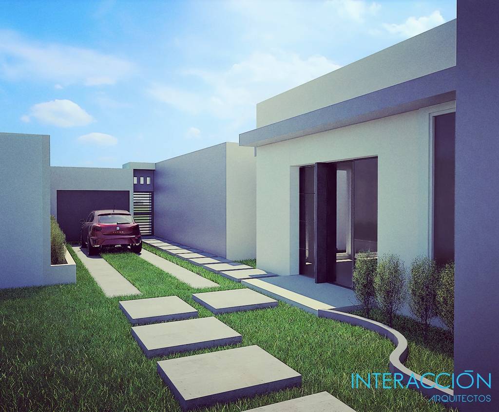 Jardín lateral & garage | homify