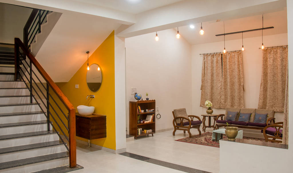 Farmhouse at igatpuri rawat design studio asian style corridor, hallway ...