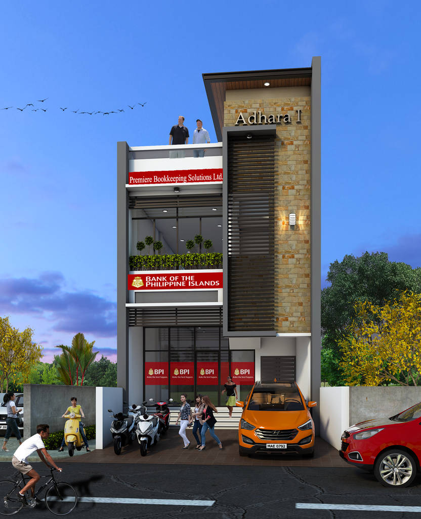2-storey with penthouse mixed-use building | homify
