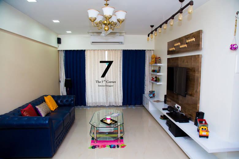 3bhk residence at goregoan , mumbai, the 7th corner interior | homify