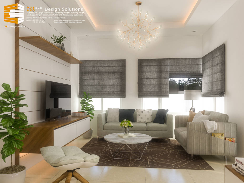 Living area interior perspective | homify