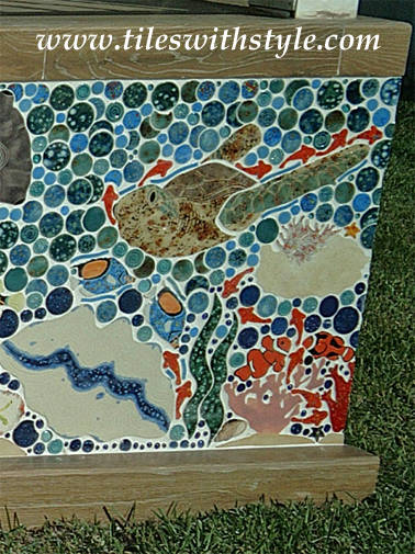 Closeup of great barrier reef mosaic ceramic tiles | homify