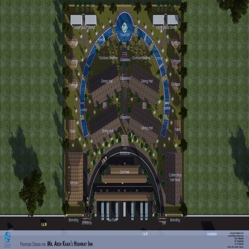 Highway inn food court new design, gurooji designs | homify