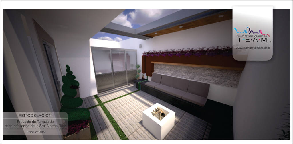 Proyecto de terraza (dic 2015), team arquitectos | homify
