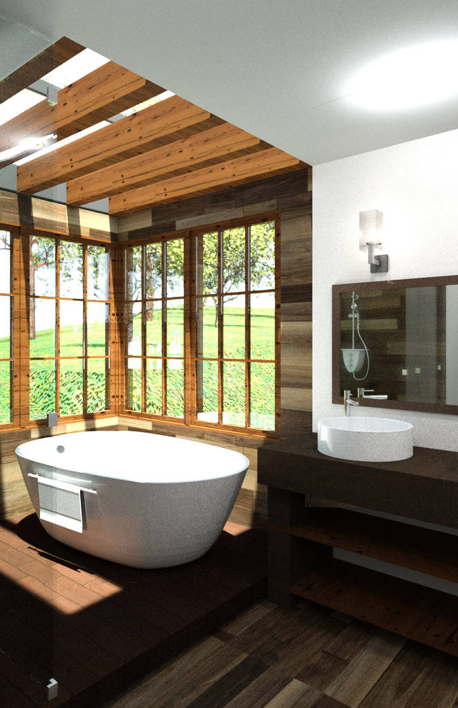 Baño con tina baños eclécticos de arq. rodrigo culebro sánchez ...