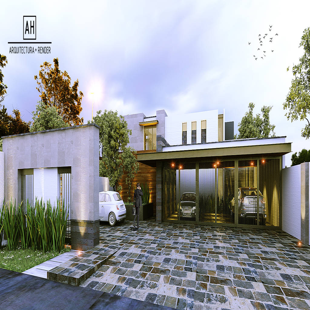 Proyecto casa habitacion, ah arquitectura + render | homify