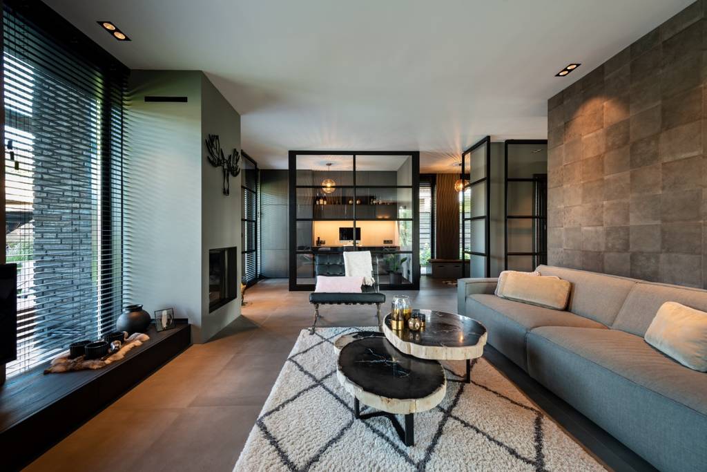 Villa bongers architecten landelijke woonkamers | homify