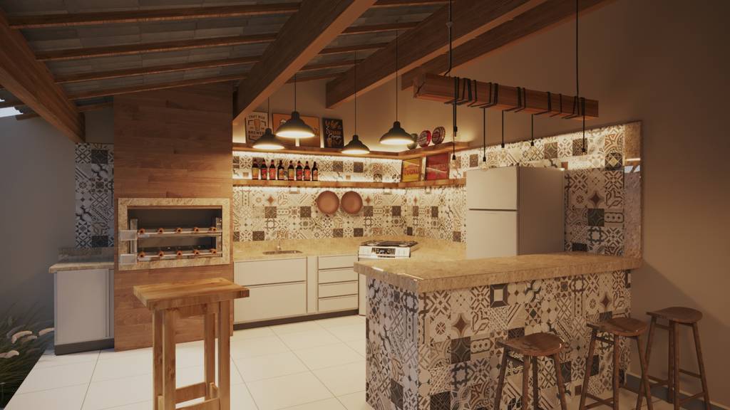 Área de lazer churrasqueira | rj | homify