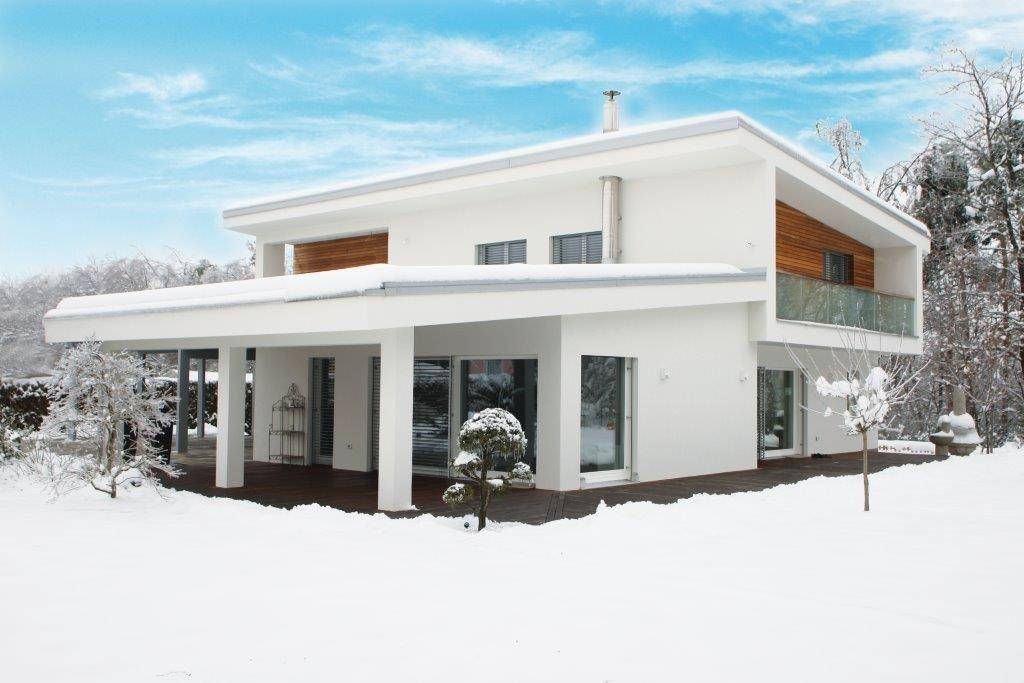 Case a progetto moderne sangallo srl casa di legno bianco | homify