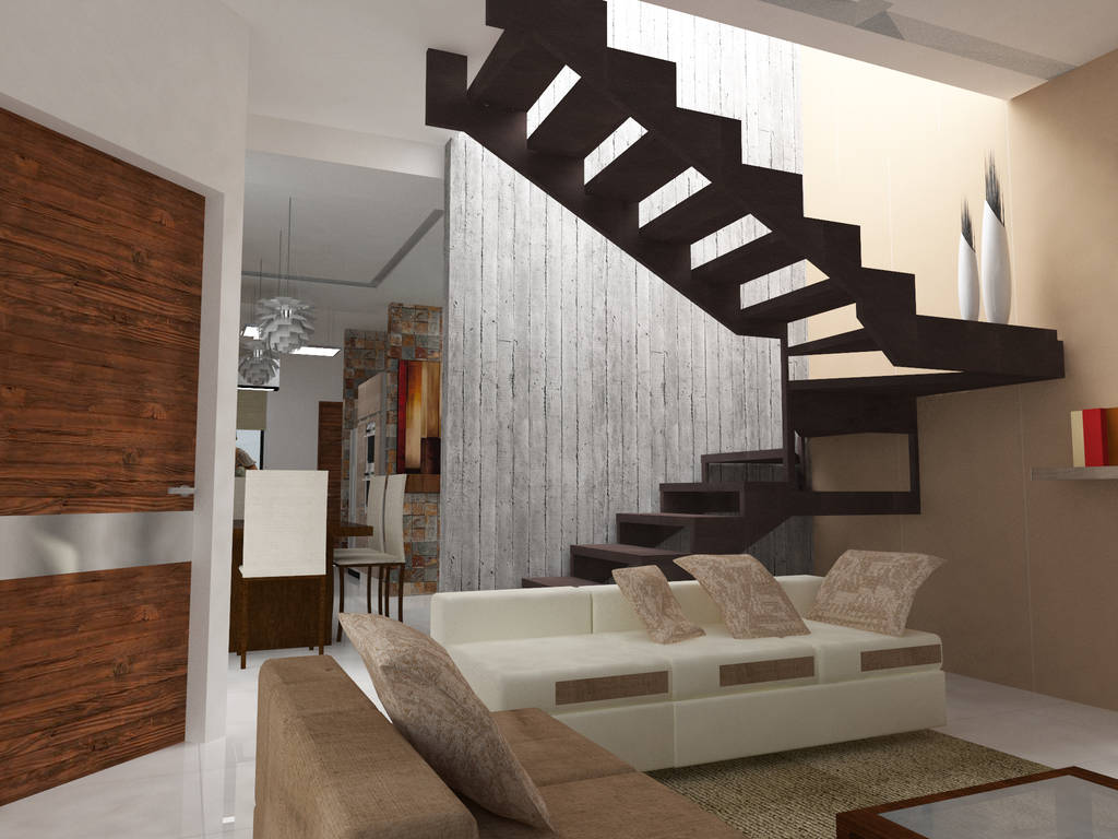 Escalera con acabado en madera | homify