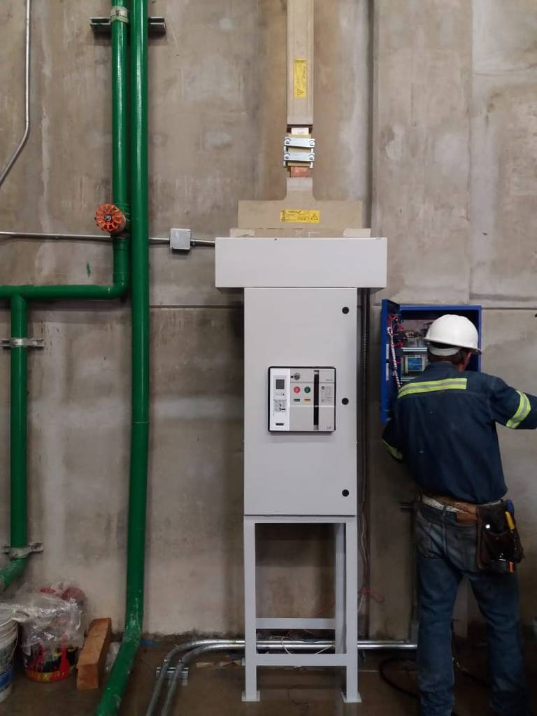 Llegada de electroducto epoxico a tablero eléctrico grupo mcb edificios ...