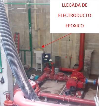 Llegada de electroducto epoxico a tablero edificios de oficinas de ...