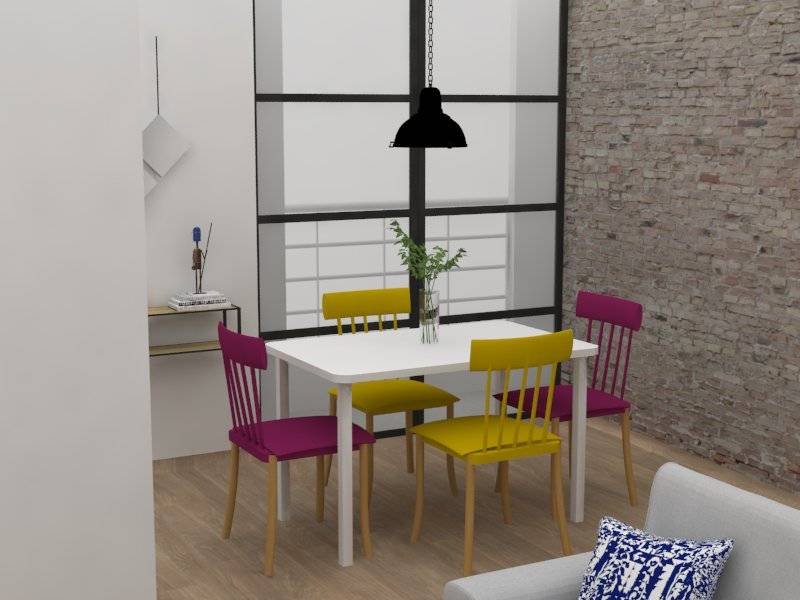 Diseño sala-comedor para apartamento familiar en pilarica – medellín ...