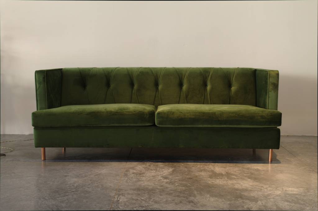 Sillón terciopelo verde, fire & wood | homify