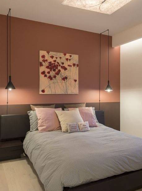 Red pastel bedroom | homify