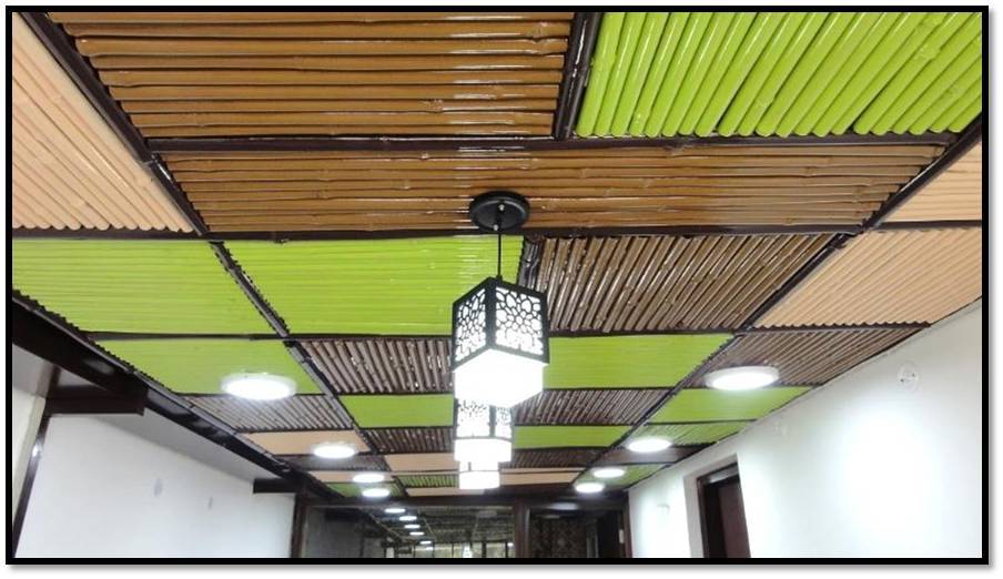 Bamboo design ceiling work | homify