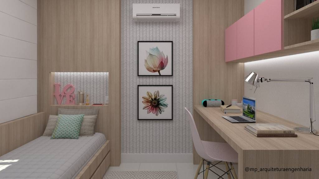 Quarto de menina adolescente, mp arquitetura e design | homify
