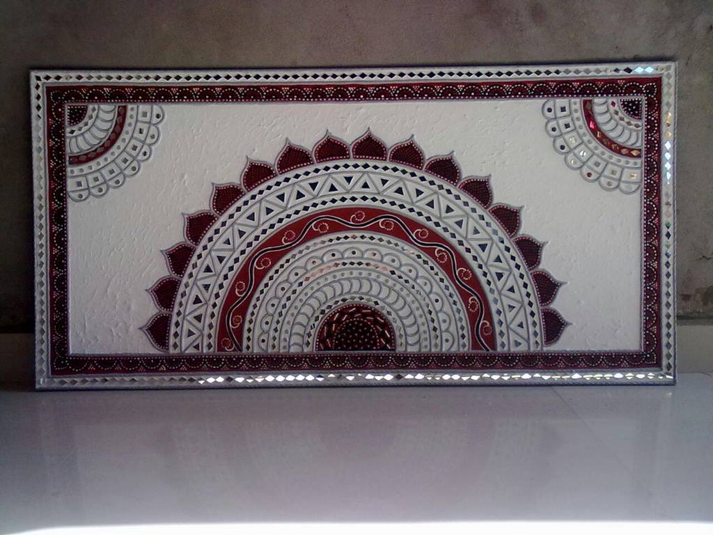 Creative handmade mud mirror wall art | homify