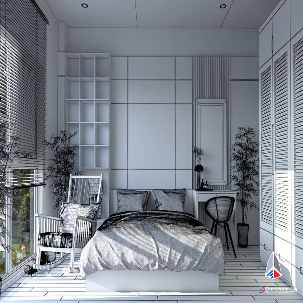 Render diseño de interiores. habitación conceptual | homify