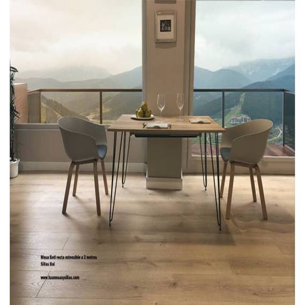 Mesa extensible de caracter industrial y vintage modelo beti que se ...