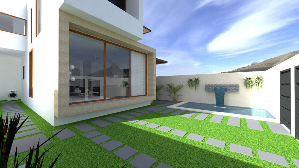 Casa tj – render exterior 01 | homify