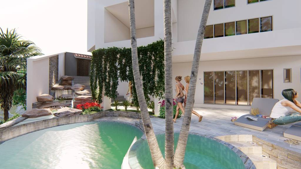 Render exterior área de terraza | homify