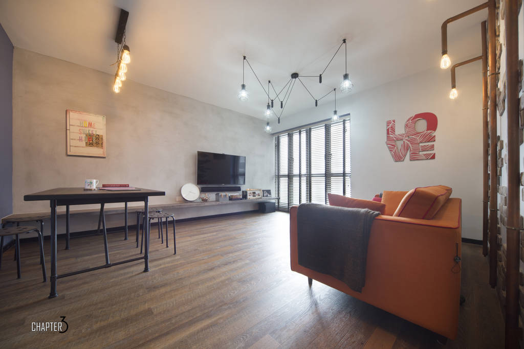 Project 4room bto dawson "urban industrial", chapter 3 interior design ...