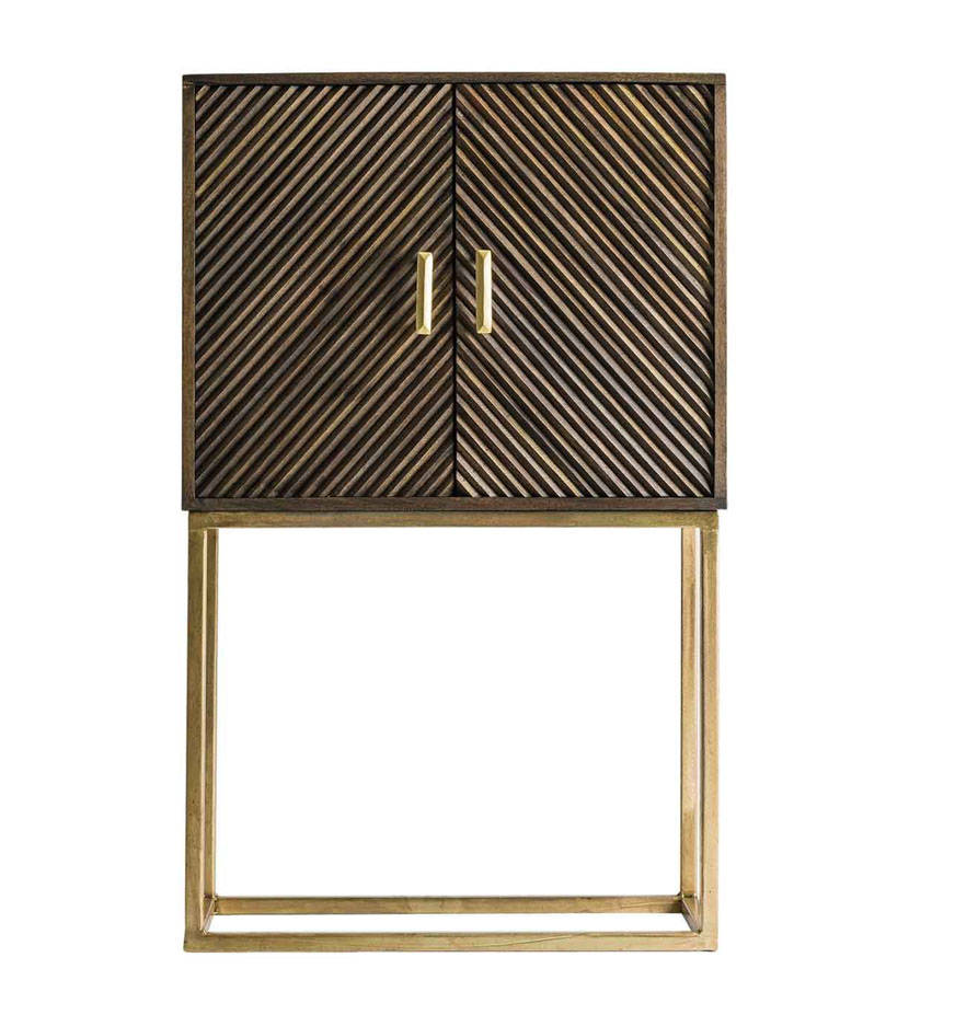 Móvel bar estilo art deco feito em madeira / bar cabinet art deco style ...