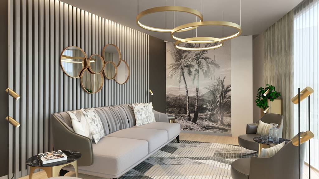 Projeto 3d sala open sapce de luxo | homify