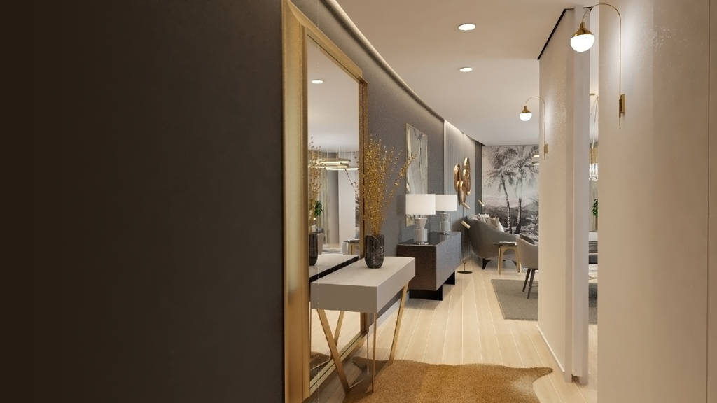 Decoração de sala open space - projeto 3d, glim - design de interiores ...