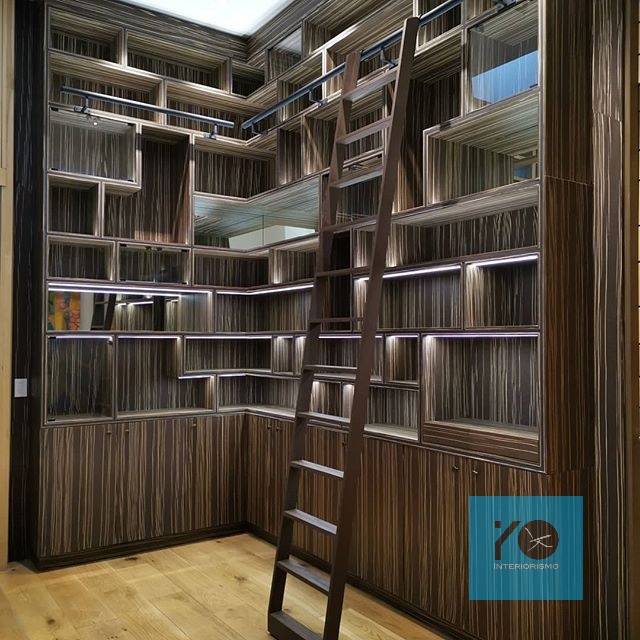 Librero moderno en mdf y chapa de madera natural | homify