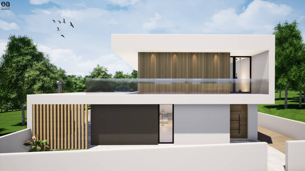 Habitação unifamiliar moderna em montemor-o-velho , escala absoluta ...