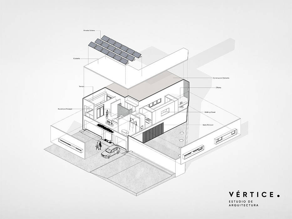 Isométrico casa m | homify