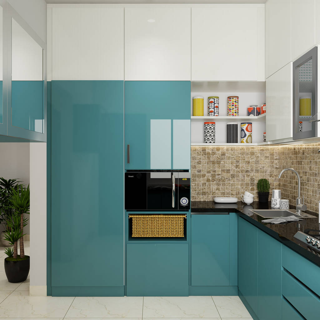 Kitchen tall units for built-in microwave and oven, pantry unit. | homify