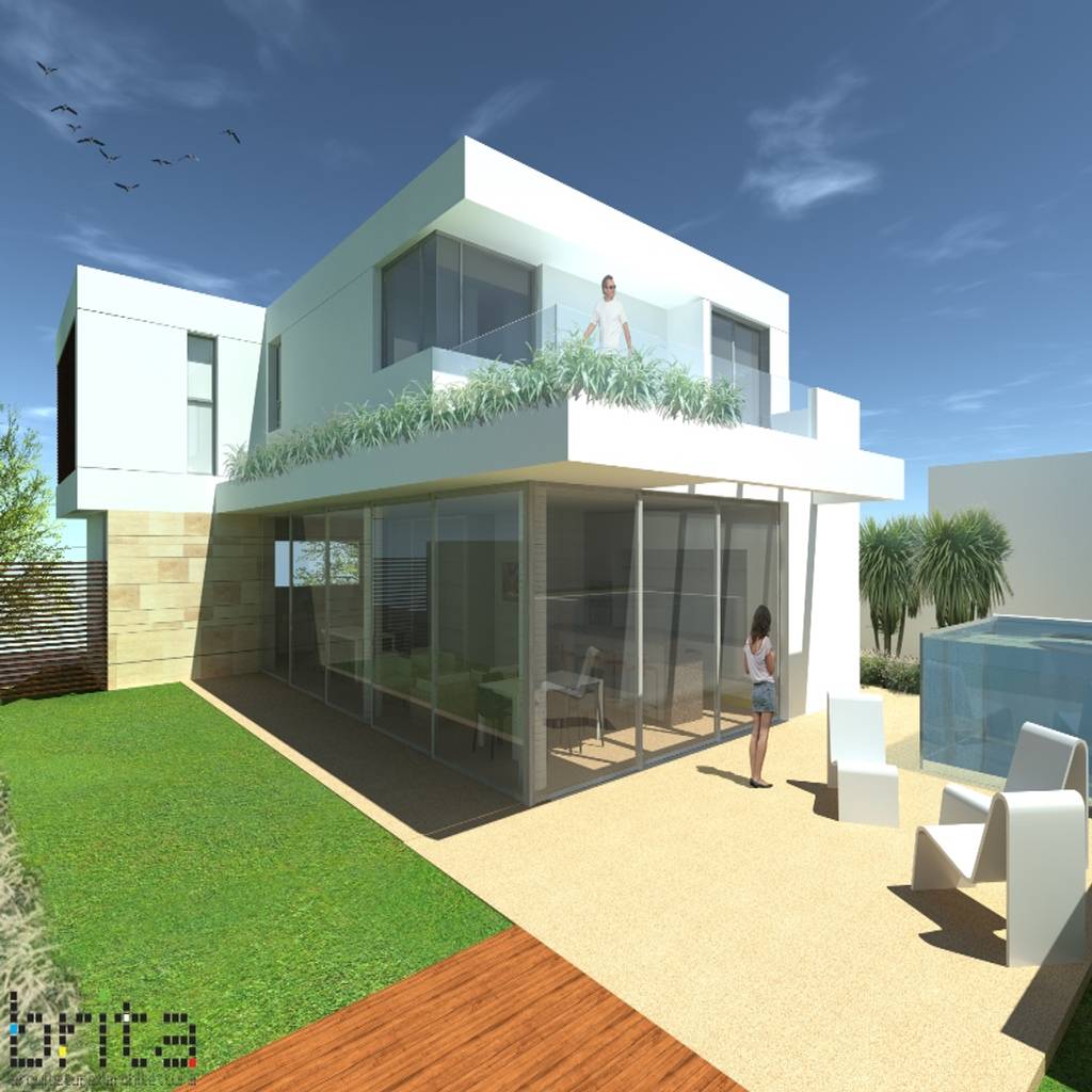 Perspectiva fachada posterior | homify