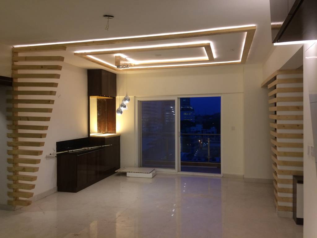 Dining hall design with wooden false ceiling | homify