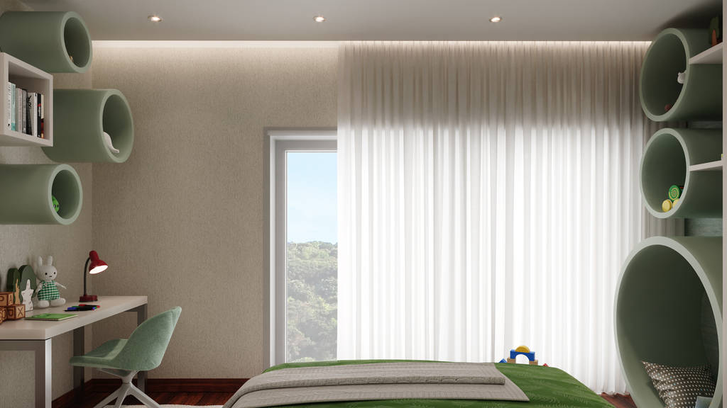 Quartos de criança - moradia baltar, alpha details | 호미파이 & homify