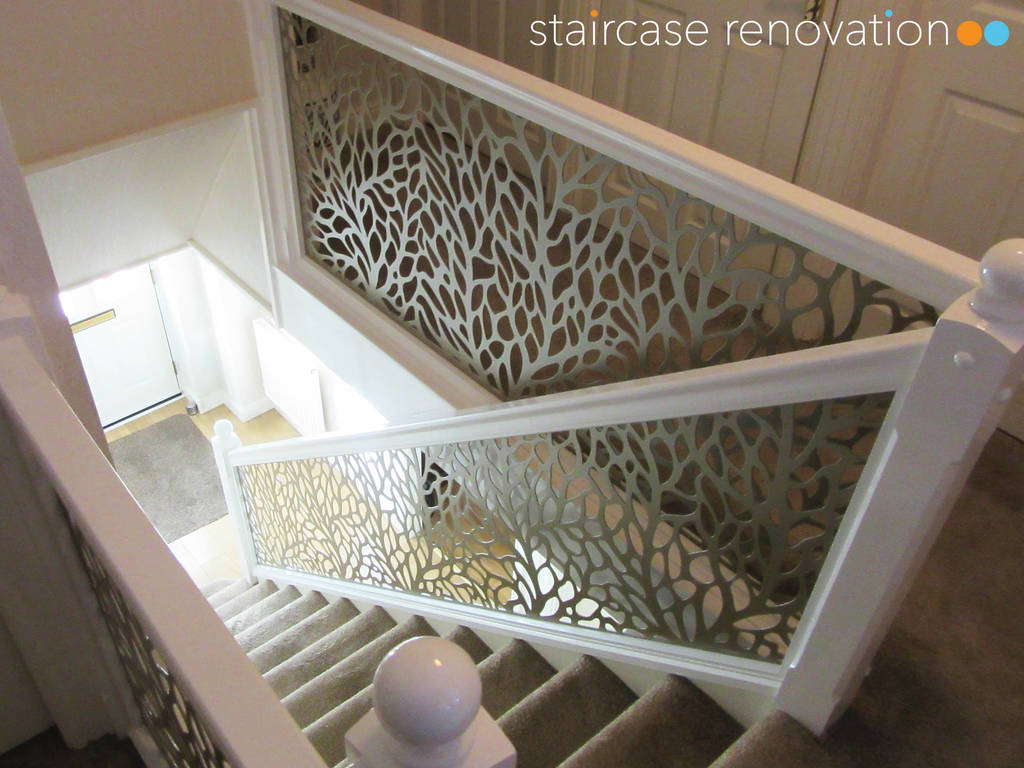 Laser cut balustrade infill panels replacing wooden spindles | homify