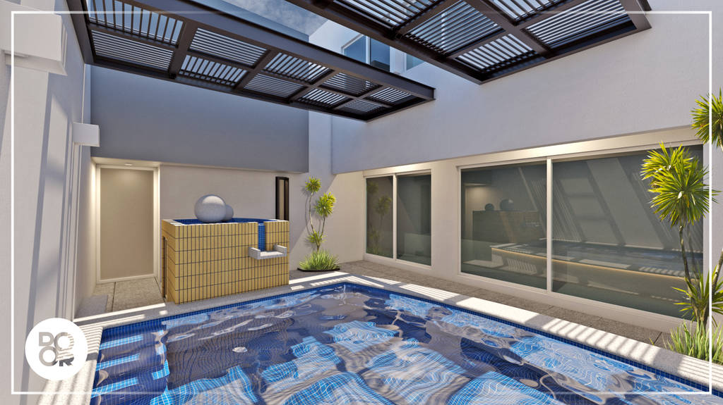Terraza con piscina | casa h ii, door arquitectos | homify