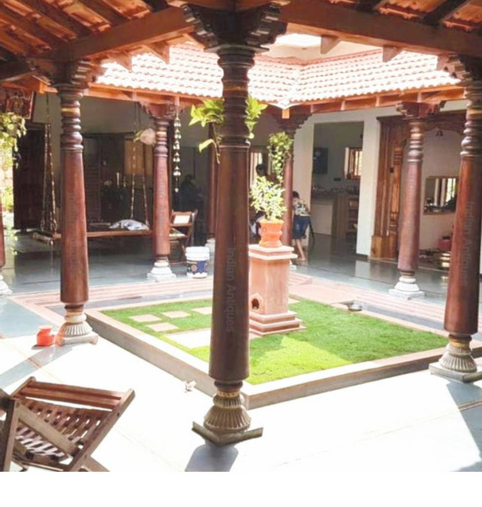 Vintage chettinad wooden pillars | homify