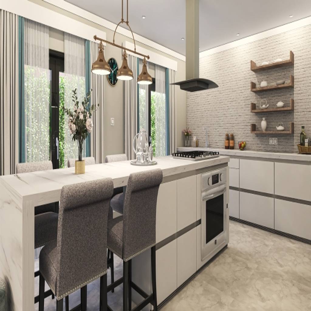 Modular kitchen designs in white color | homify