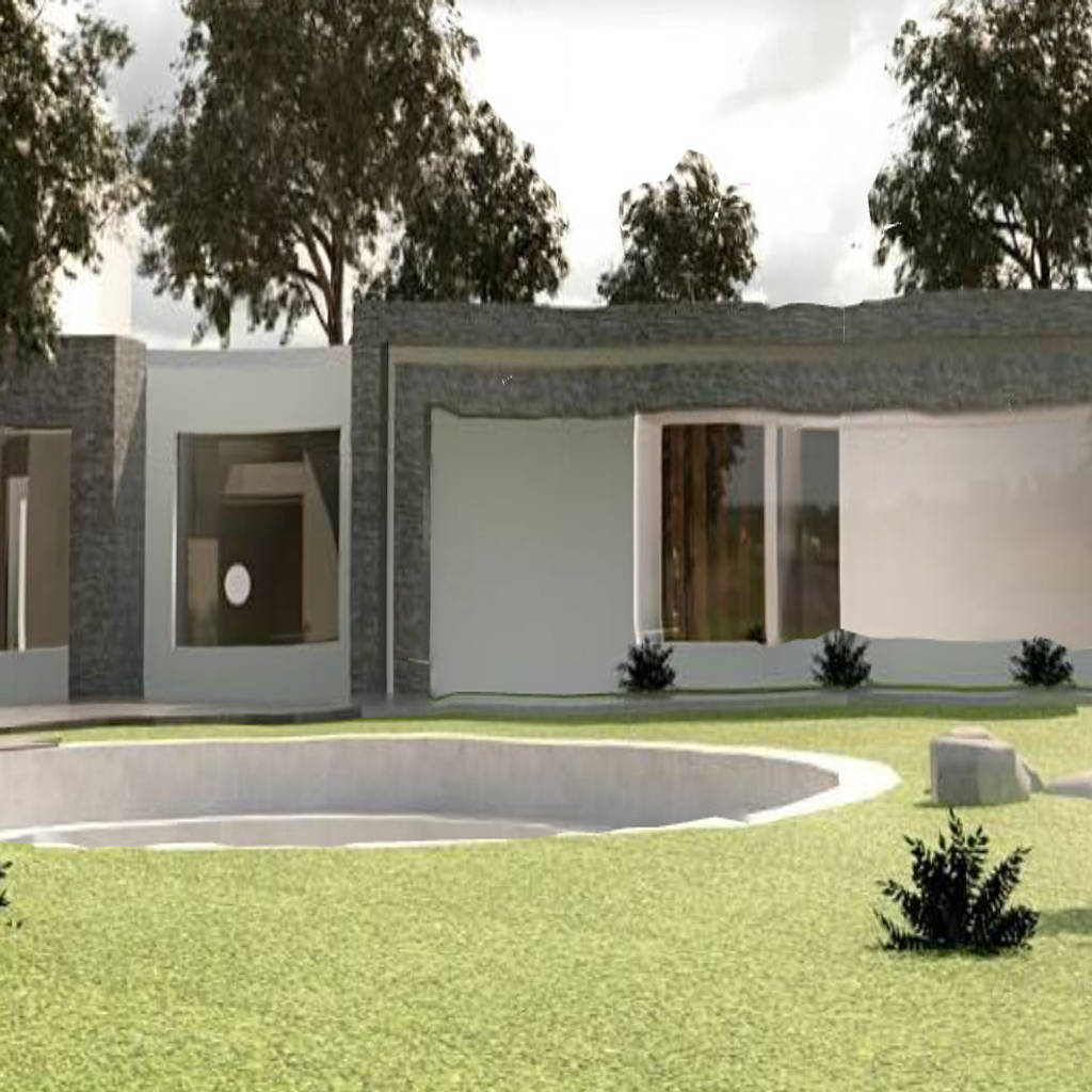 Render exterior de fachada principal | homify