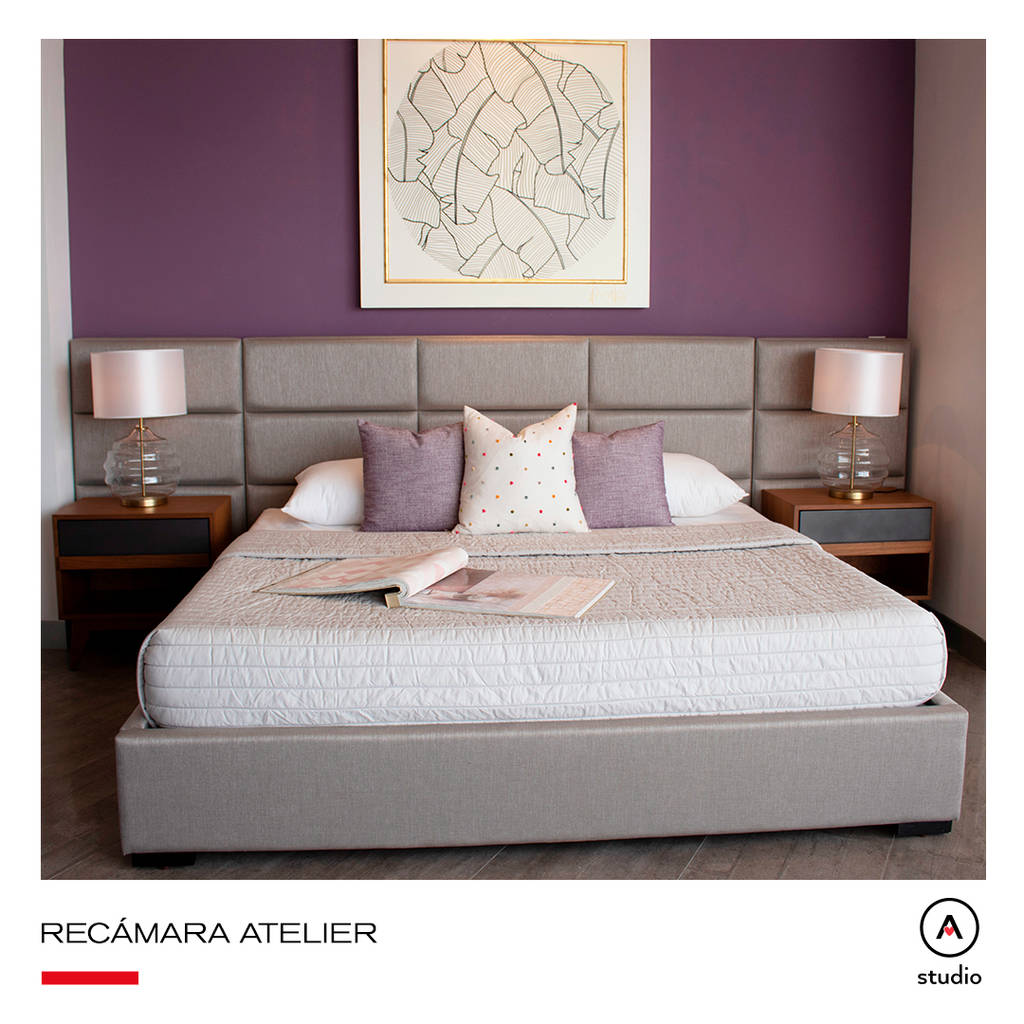 Cama king size de tela modelo atelier | homify