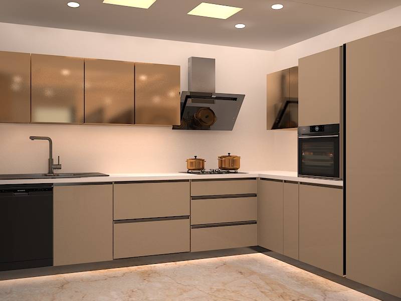 Modern kitchen designs by majestic interiors, modular kitchen manufacturer in faridabad, modular ...