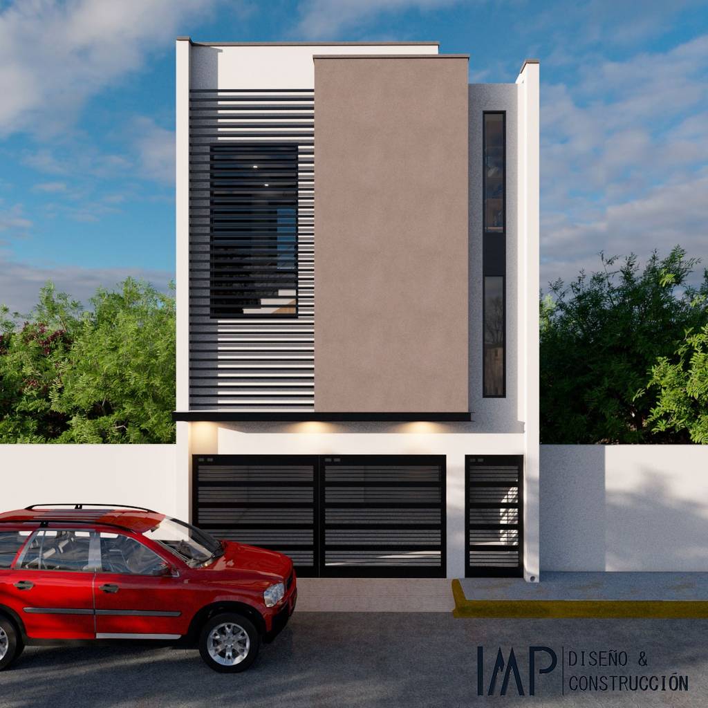 Diseño y construcción de fachada y recamara con doble altura | homify