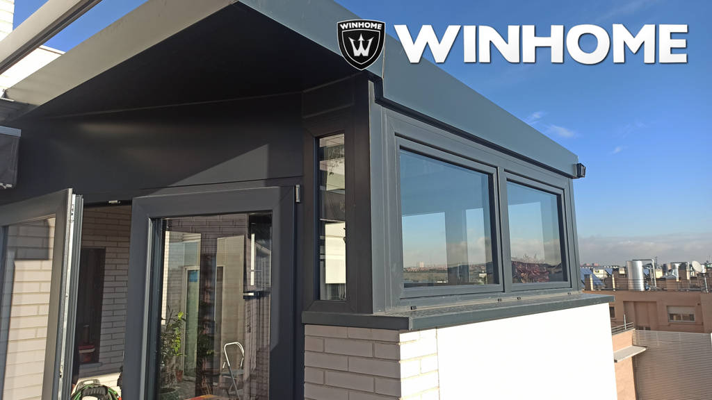 Techo fijo autoportante con cerramientos verticales en pvc de ultima ...